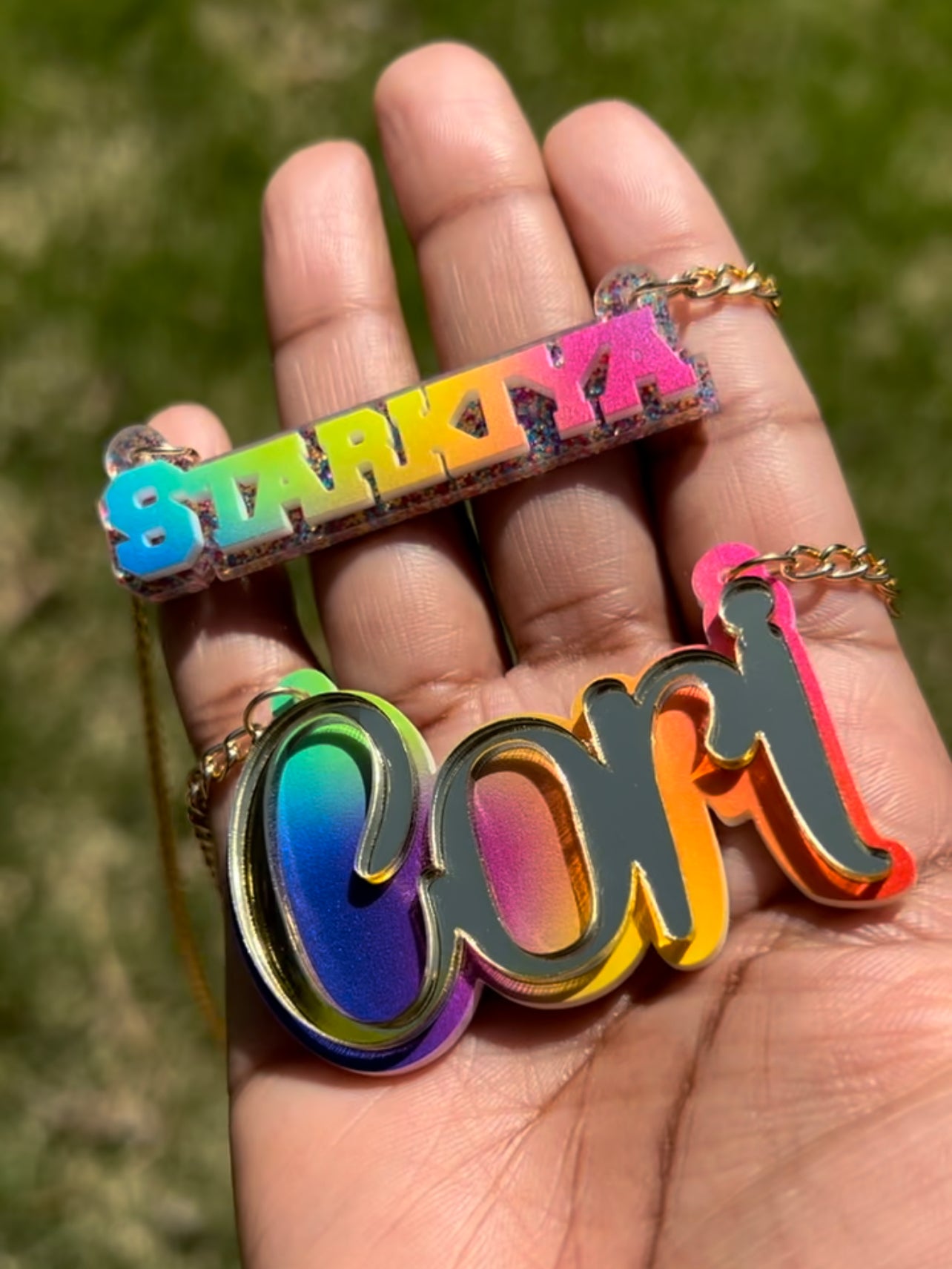 Pattern Designed Nameplate – Creative Kids Jewelry